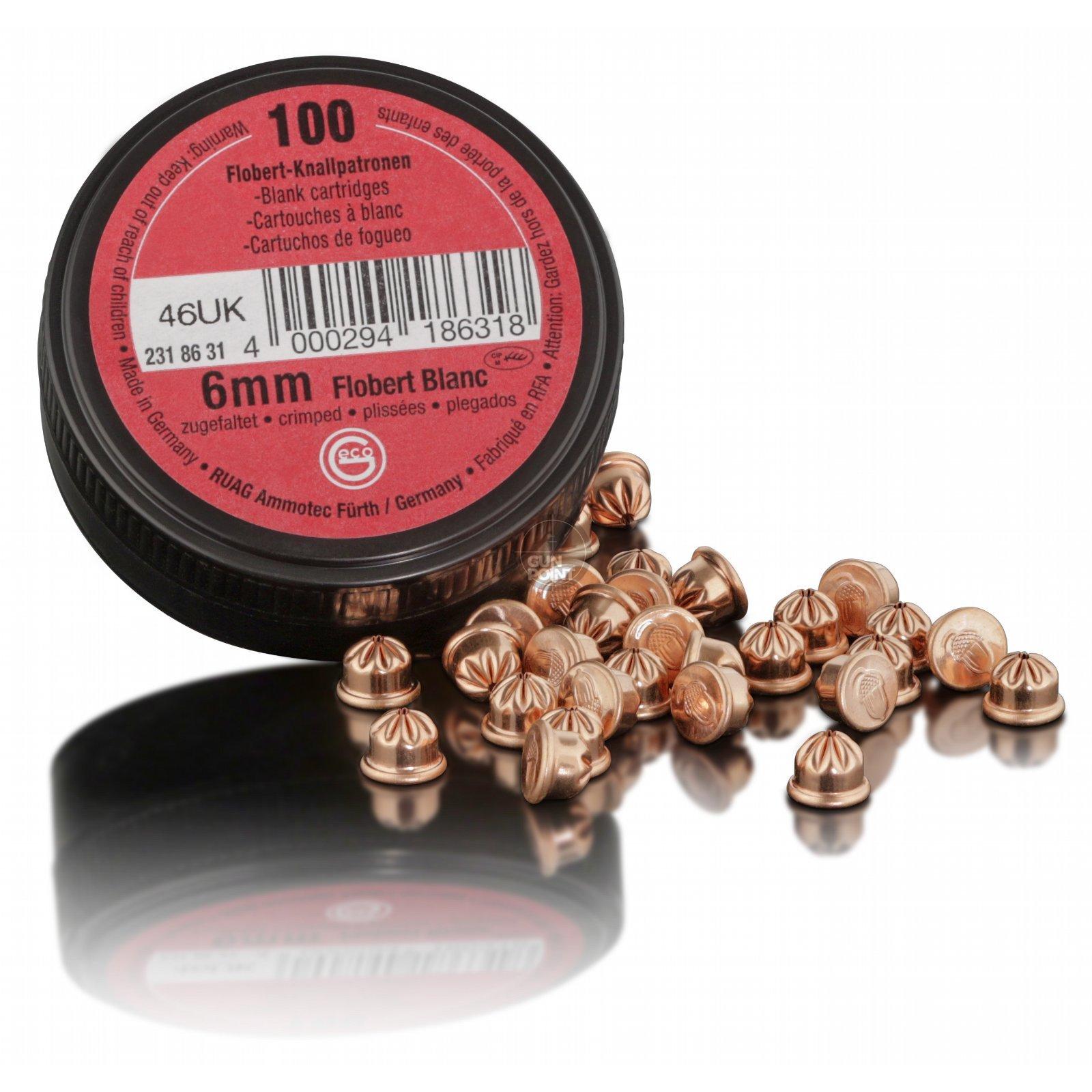 GECO - Platzpatronen 6 mm Flobert 100 Stü ck » Gunpoint